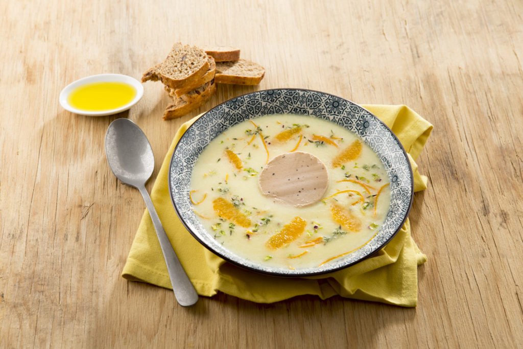 Potage de céleri rave au Faux Gras® de GAIA - Faux Gras® de GAIA